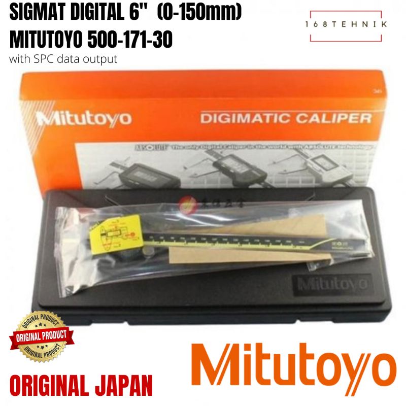 Jual Sigmat Digital Caliper 6 inch MITUTOYO 500-171-30 / Sigmat 150MM | Shopee Indonesia
