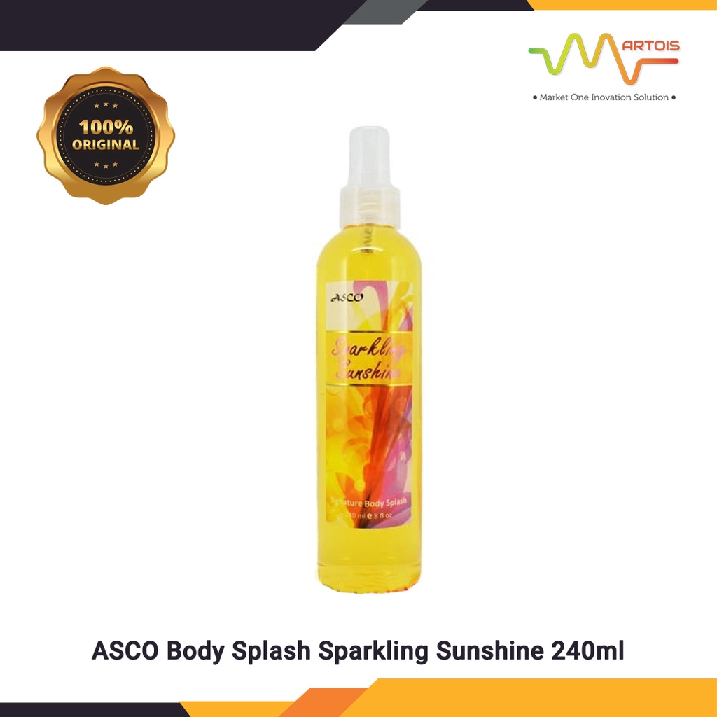 Jual Parfum ASCO Body Splash Sparkling Sunshine 240ml | Shopee Indonesia