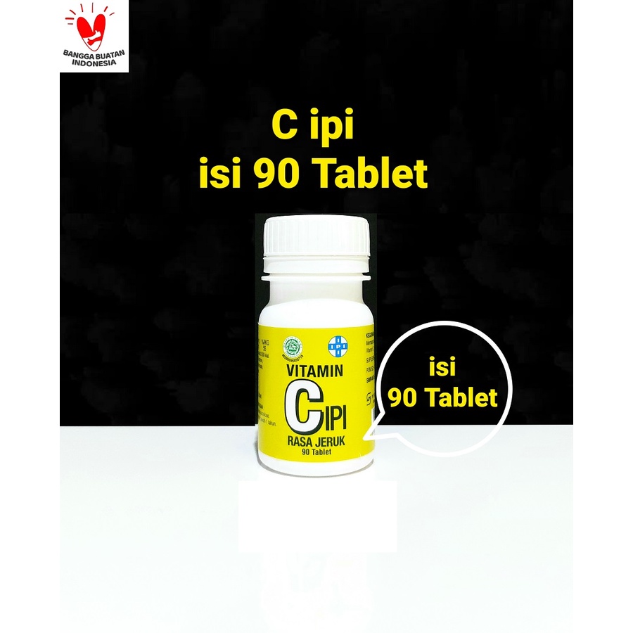 Jual VITAMIN C IPI ISI 90 TABLET ( KEMASAN BOTOL AJA ) | Shopee Indonesia