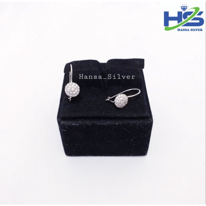 Jual Anting Perak Asli Silver 925 Lapis Emas Putih Model Desi Permata ...