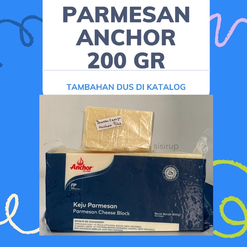 Jual Parmesan Cheese Anchor 200 gram / Keju parmesan / Keju Parmesan ...