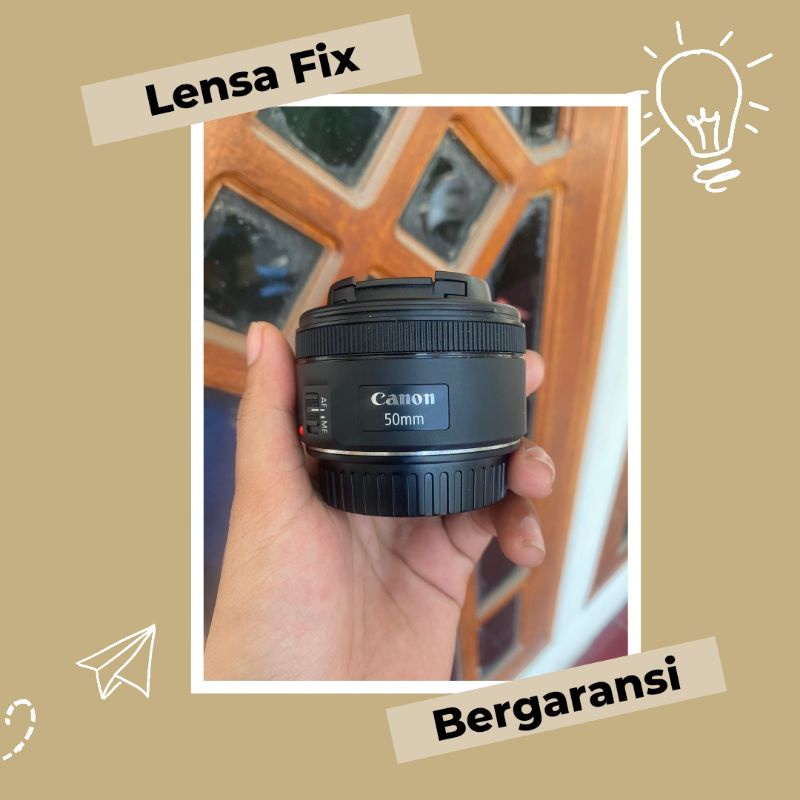 Jual Lensa Fix 50mm STM F1.8 mulus tulisan jelas | Shopee Indonesia