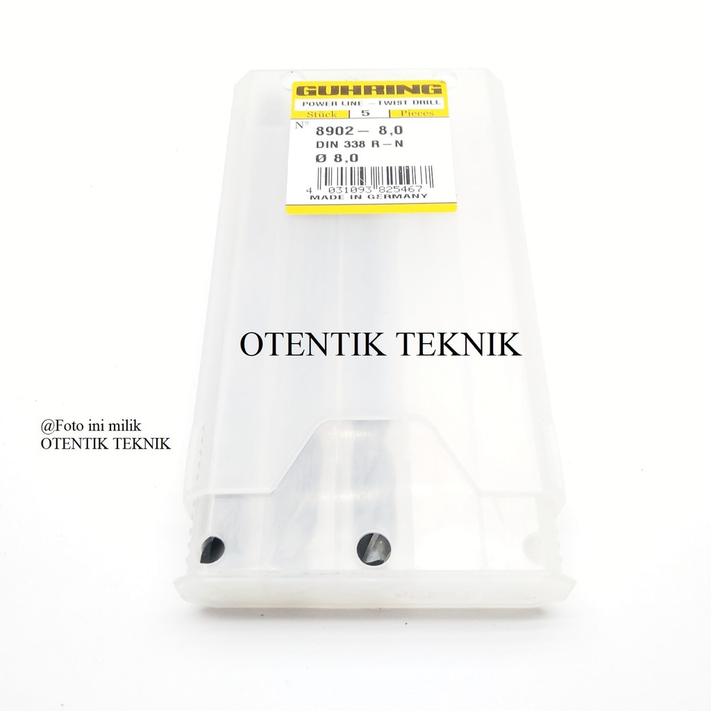 Jual GUHRING MATABOR BESI 8MM POWERLINE - MATA BOR HSS 8.0 MM GERMANY ...