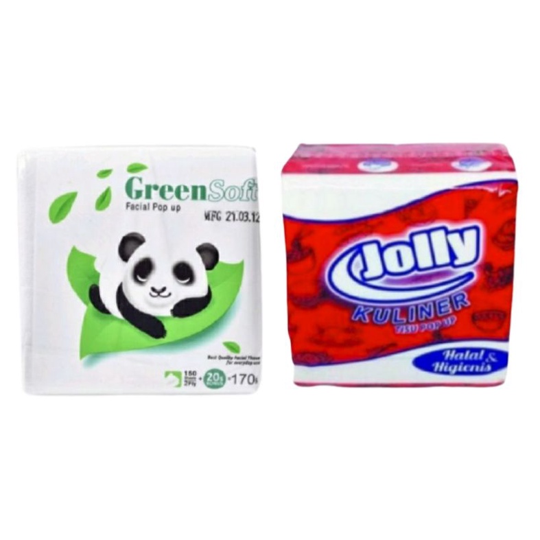 Jual Tissue Green Soft Pop Up/Tissue Panda/Tissue Panda Kecil 170 ...