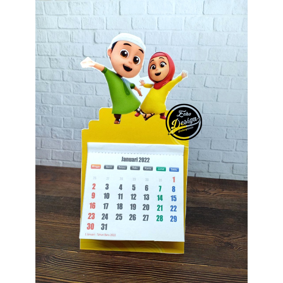 Jual Kalender 2024 Magnet / Kalender Tempel / Kalender Karakter ...