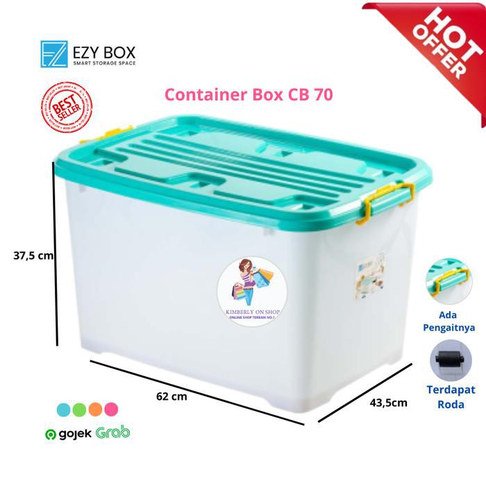 Jual EZY Container Box 70 Liter - Biru Muda | Shopee Indonesia