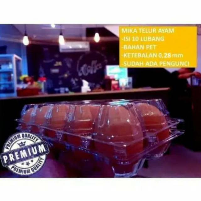 Jual Mika egg tray telor 10P tray telur mika telur premiun ada pengunci ...