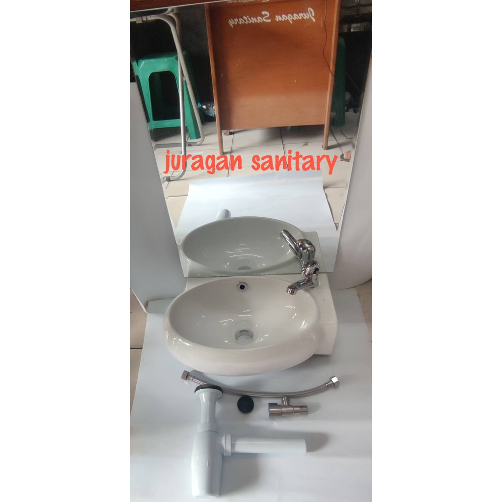 Jual Paket Wastafel Modern Minimalis Set + Cermin Wastafel | Shopee ...