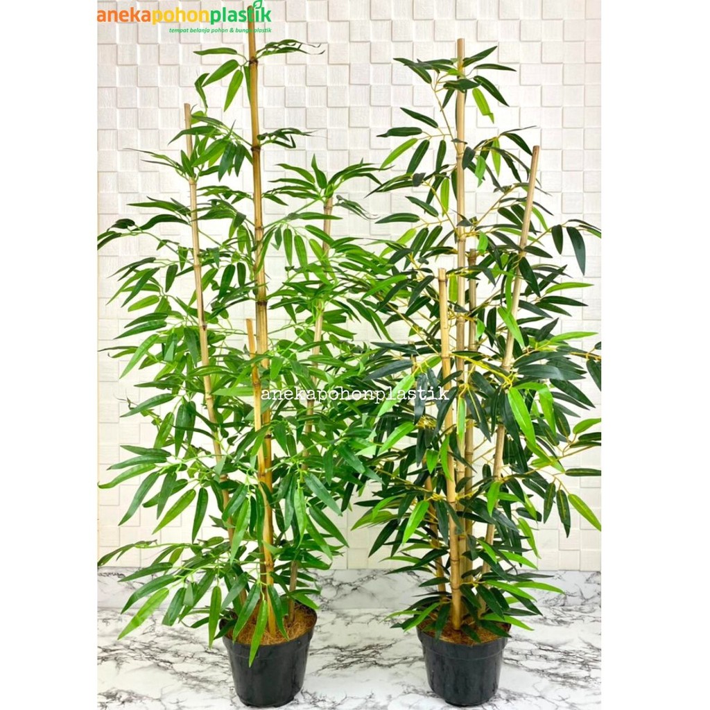 Jual Pohon Artificial Tanaman Hias Bambu Hijau Kuning Latex Pot Dasar ...