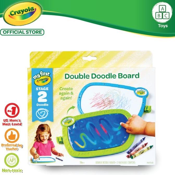 Jual Crayola My First Crayola Double Doodle Board | Shopee Indonesia