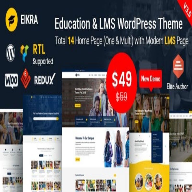 Jual EIKRA EDUCATION - EDUCATION WORDPRESS THEME | Shopee Indonesia