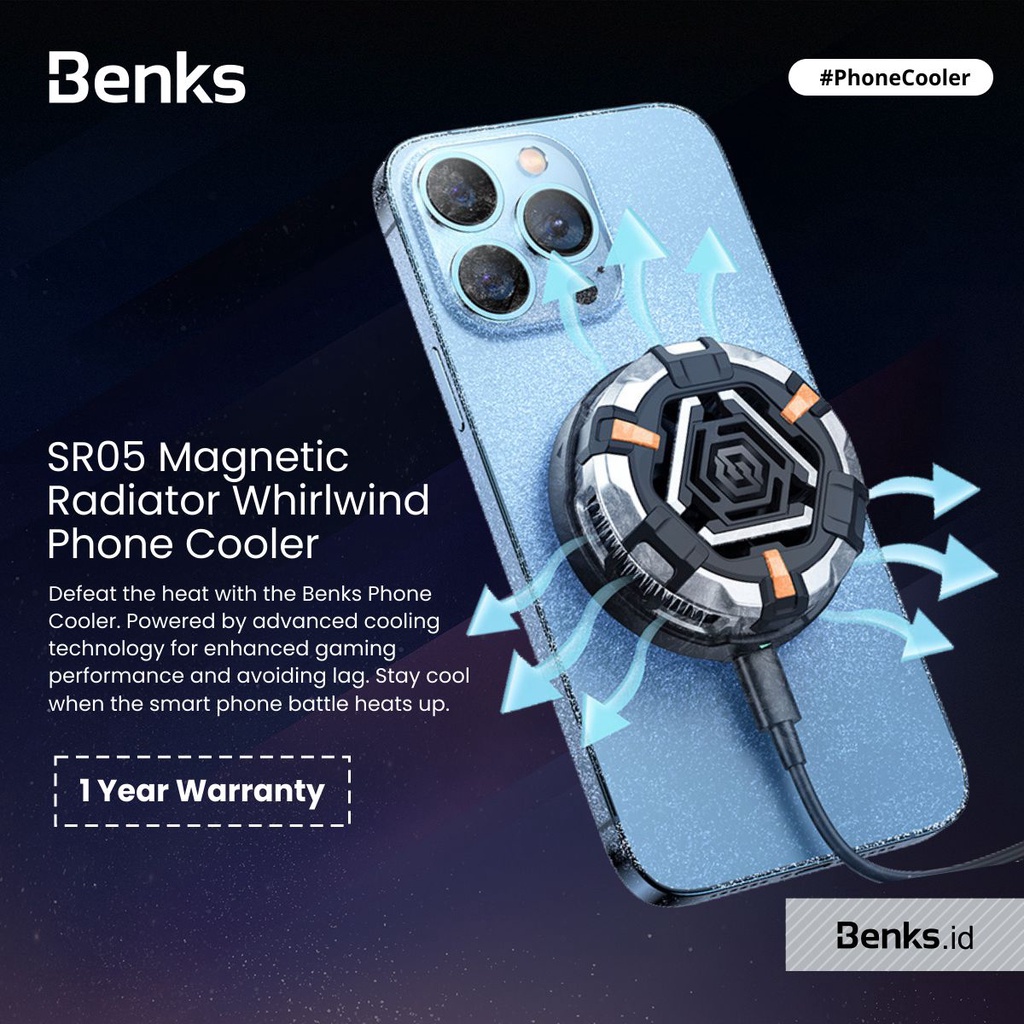 Jual Benks SR05 Magnetic Radiator Whirlwind Phone Cooler | Shopee Indonesia