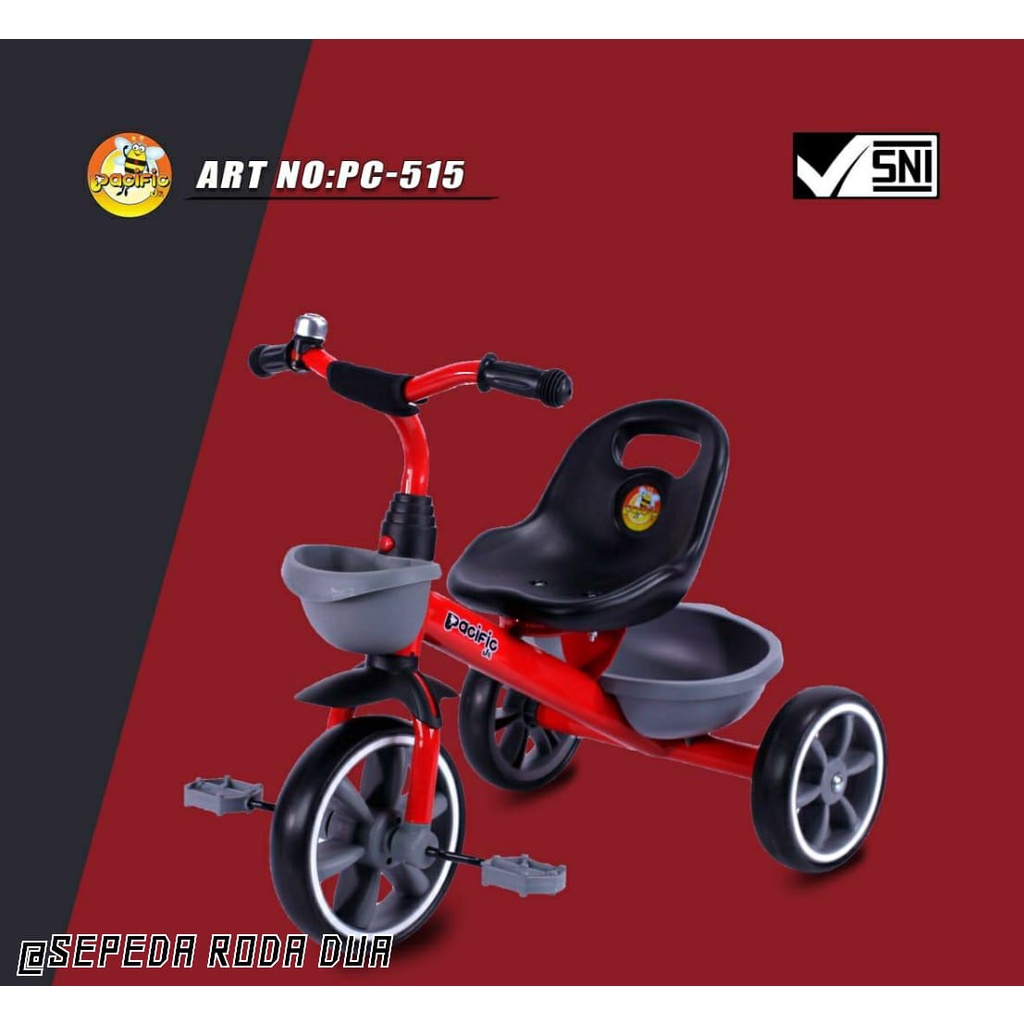 Jual sepeda roda tiga Tricycle Model 515 Pacific | Shopee Indonesia