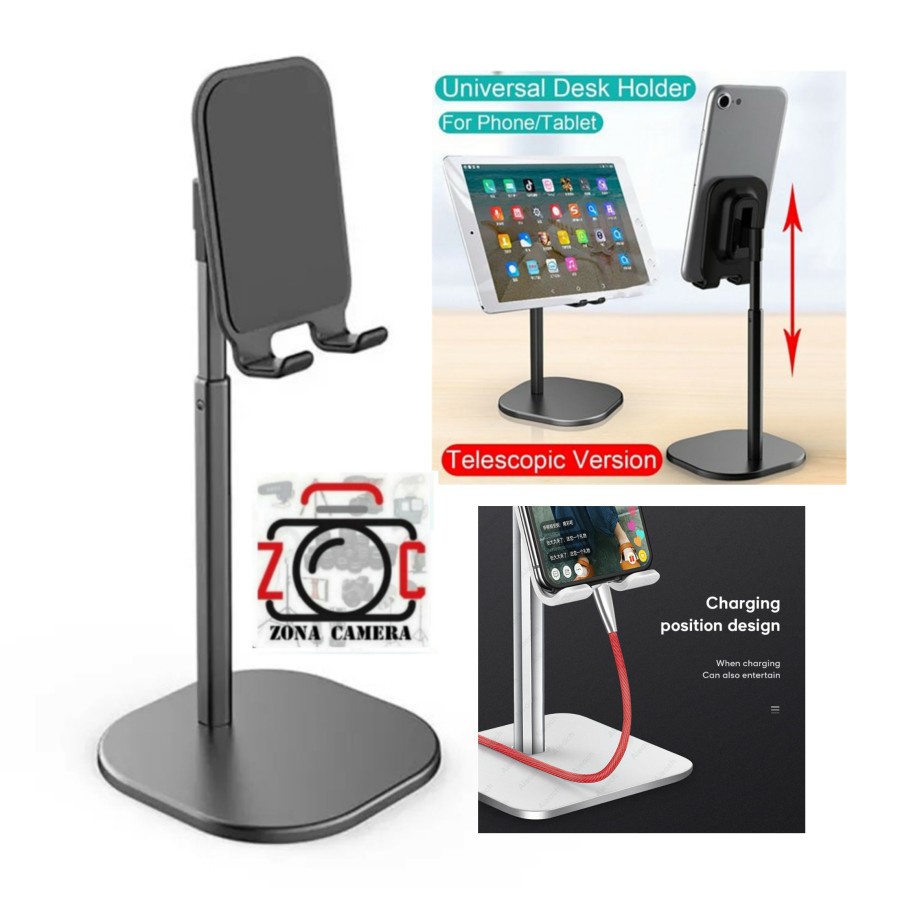 Jual HOLDER PHONE STAND UNIVERSAL CLAMP HP STANDING HANDPHONE TRIPOD ...