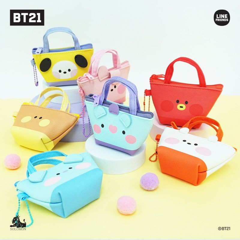 Jual OFFICIAL BT21 JAPAN MININI MINI POUCH KEYCHAIN | Shopee Indonesia