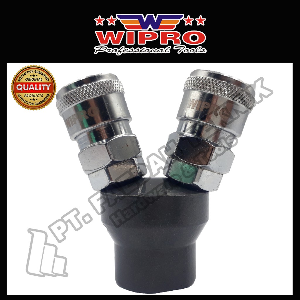 Jual Air Quick Coupler Double Way SMV 1/2" Wipro | Shopee Indonesia