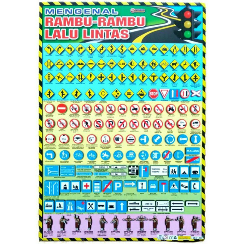 Jual POSTER EDUKASI RAMBU RAMBU LALU LINTAS | Shopee Indonesia