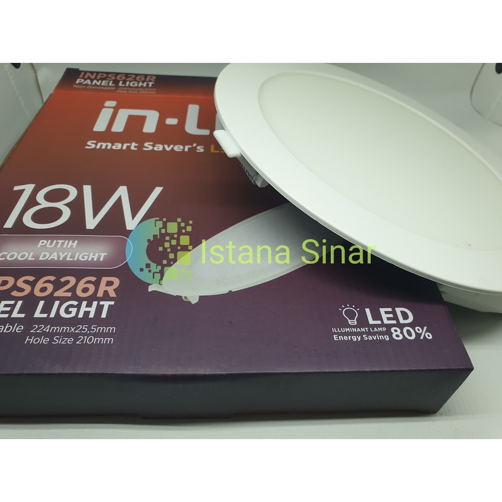 Jual LAMPU LED PLAFON INLITE SLIM DOWNLIGHT LED IN LITE 18 WATT LAMPU ...