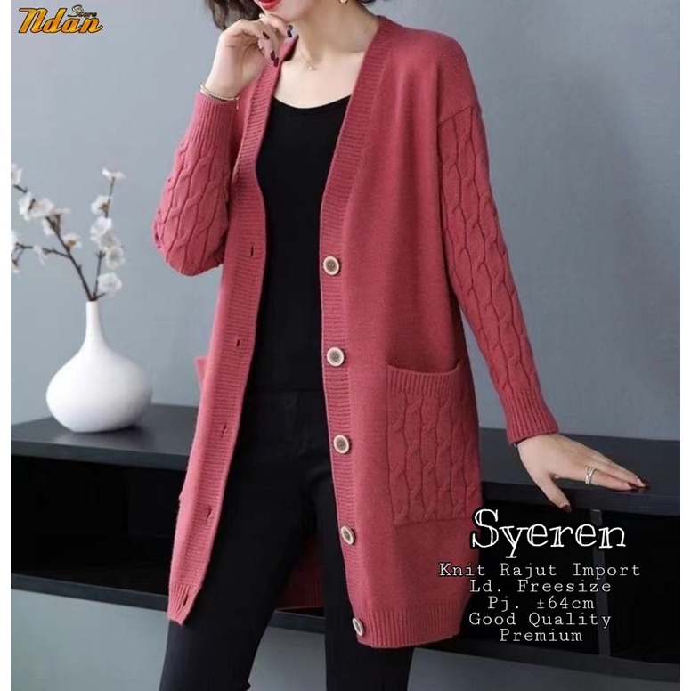 Jual Jaket rajut jumbo import wanita cantik korean style terbaru ...