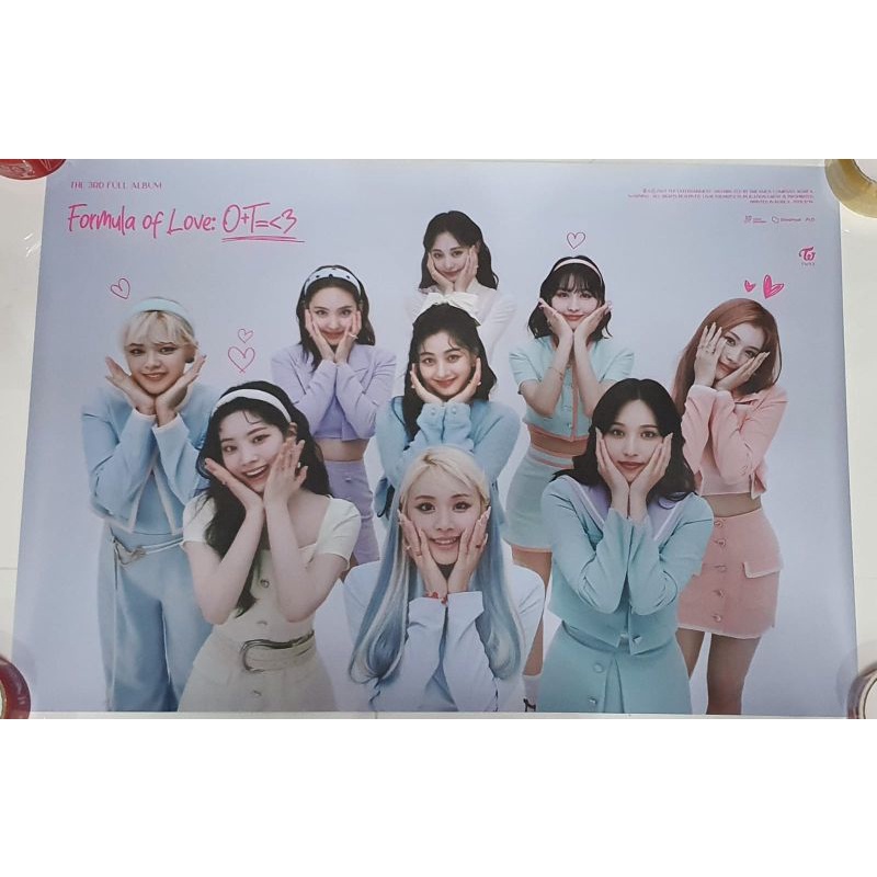 Jual TWICE POSTER OFFICIAL PART.2 ( Formula Of Love / Taste Of Love ...