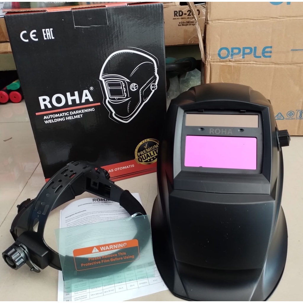 Jual ROHA HELM LAS OTOMATIS / KEDOK LAS / AUTOMATIC WELDING HELMET ...