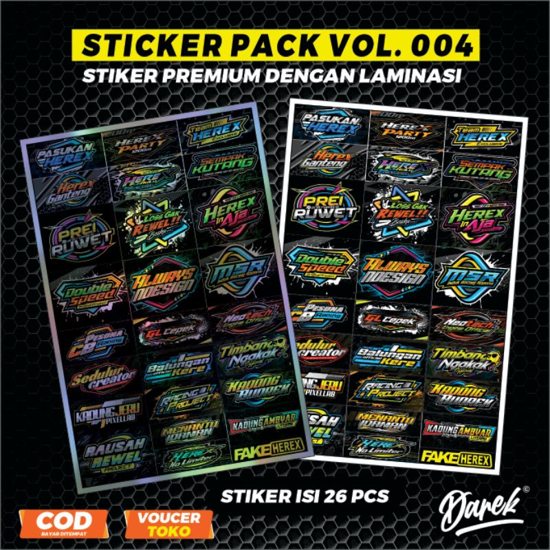 Jual STIKER PACK RACING, HEREX, STIKER MOTOR, STIKER CUSTOM | Shopee ...