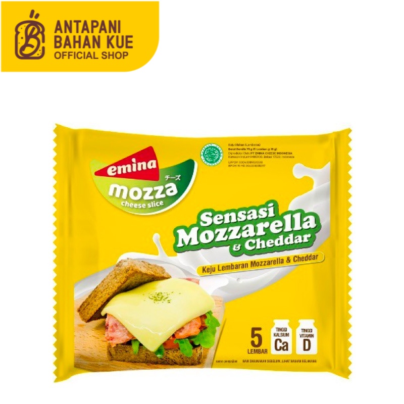 Jual Emina Slice Cheese Mozza isi 5 pcs 75 gr | Shopee Indonesia