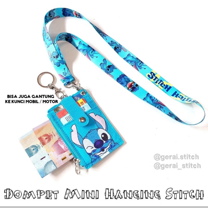 Jual Dompet Mini Hanging Stitch, lilo stitch Mini nametag | Shopee ...