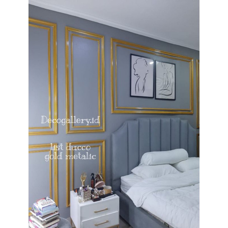 Jual wall moulding pemasangan kayu list plank profil wainscoting bukan ...