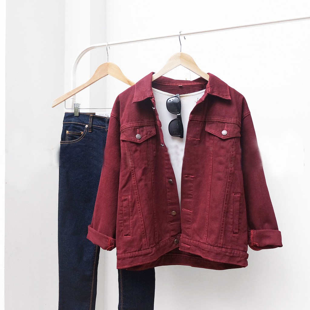 Jual jaket Maroon Wanita/jaket tebal/jaket Premium/Jaket Bandung/aket ...