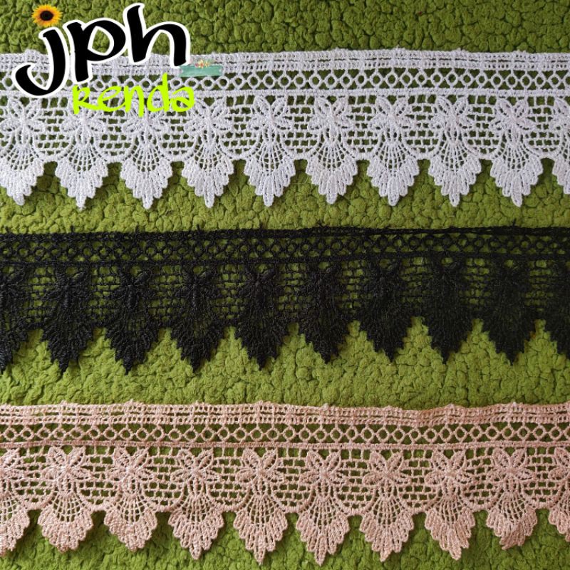 Jual Renda Giper/ Gyper /jiper/sofcron, renda zipper lebar 6cm isi 15 ...