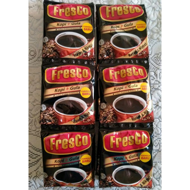 Jual Fresco kopi + gula (1 renteng=10 sachet,@25 gr) | Shopee Indonesia