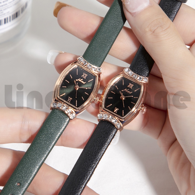 Jual [ TERBARU ] Jam Tangan Wanita Analog Jhui Strap Pu Kecil Aksen ...