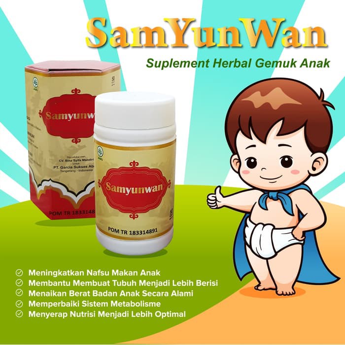 Jual SAMYUNWAN CAPSUL BPOM ISI 50 CAPSUL SUPLEMEN PENGGEMUK SUPLEMEN ...