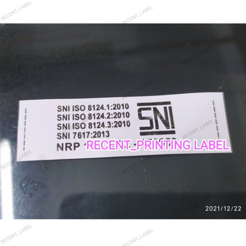 Jual REQUEST SNI Label size 2 x 6 cm | Shopee Indonesia