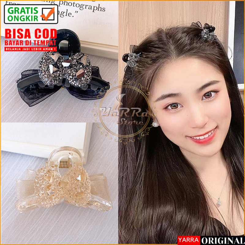 Jual Jepit Rambut Jedai Korea Perempuan Dewasa Aksen Kain Jaring ...