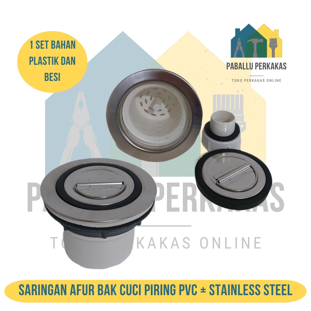 Jual Saringan Bak Cuci Piring Avur Afur BCP PVC + Stainless Steel ...