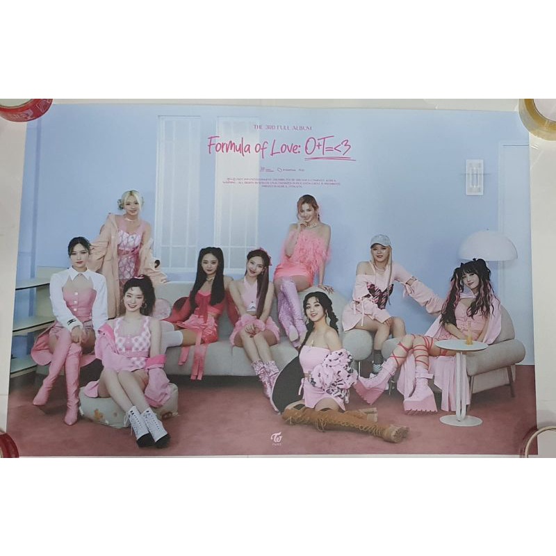 Jual TWICE POSTER OFFICIAL PART.2 ( Formula Of Love / Taste Of Love ...