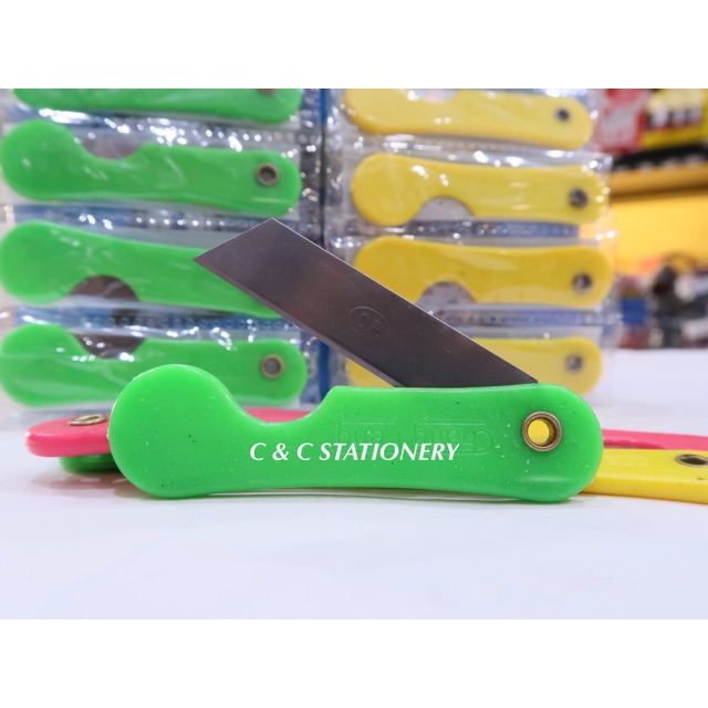 Jual Pisau Lipat Mini / Cutter Lipat / Pisau Lipat Gagang Plastik ...