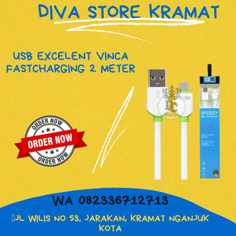 Jual Usb Excellence Micro vinca 2 meter | Shopee Indonesia
