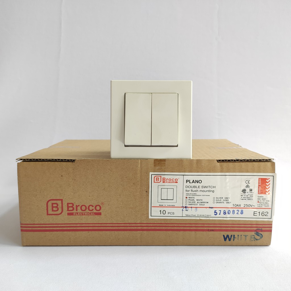Jual Plano Broco Saklar Seri Dobel - Putih | Shopee Indonesia