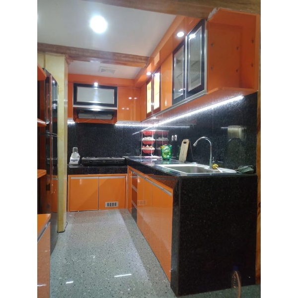 Jual PROMO Kitchen Set PVC board Custom HPL Kitchenset pvcboard Anti ...