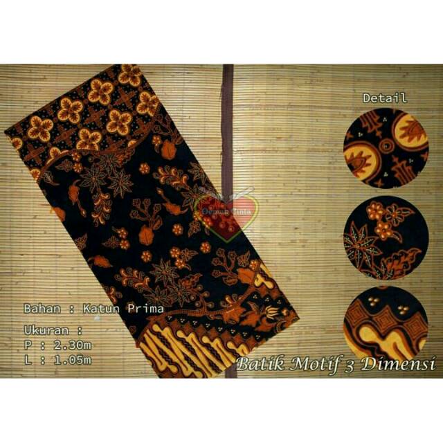 Jual Kain Sogan 3 Dimensi, Batik Solo | Shopee Indonesia