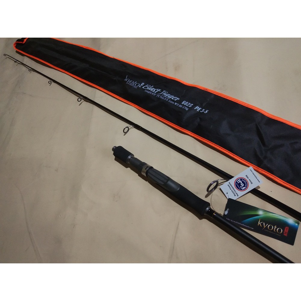Jual joran pancing spinning 602S PE 3-PE 4-PE 5 Kyoto Blast Jigger 180 ...