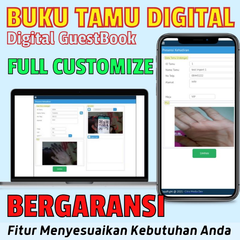 Jual Source Code Buku Tamu Digital | Shopee Indonesia