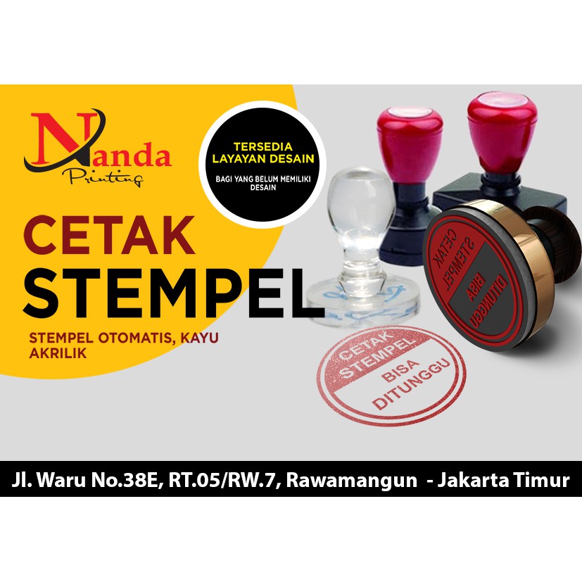 Jual Stempel Otomatis Design Custom | Shopee Indonesia