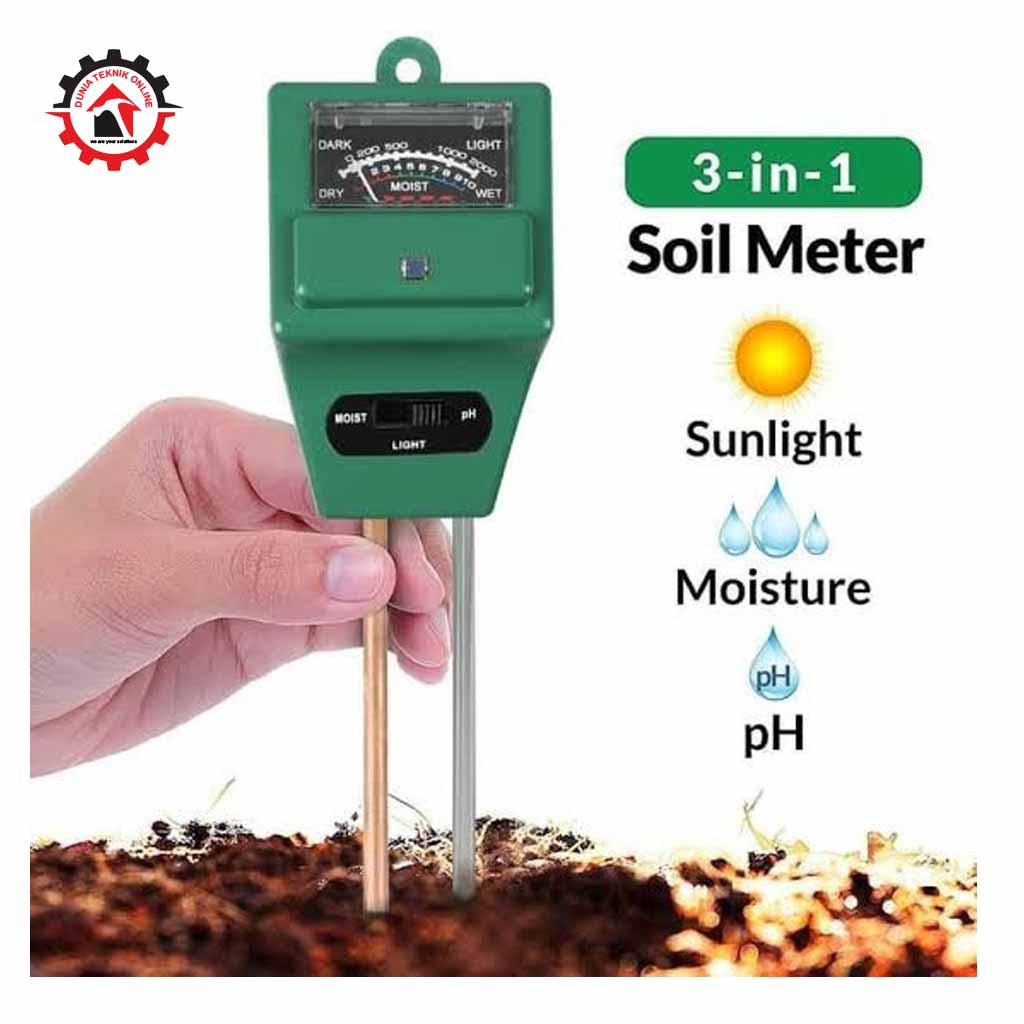 Jual Soil Meter Sensor Alat Pengukur PH Kelembaban Kesuburan Tanah ...