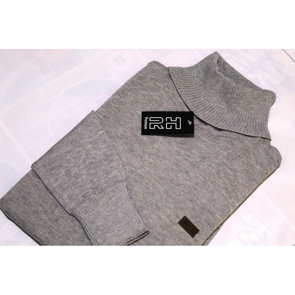 Jual Baju rajut kerah tinggi/sweater rajut turtleneck pria/switer ...