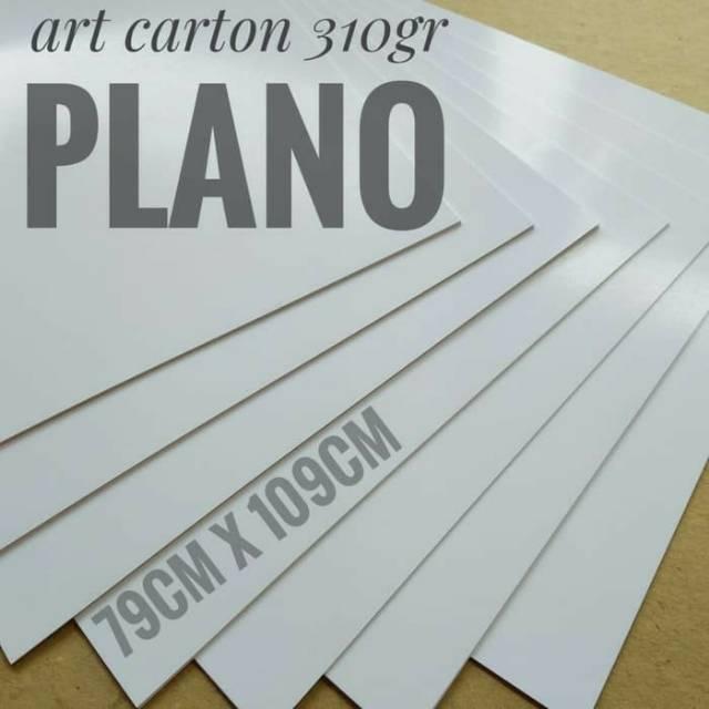 Jual ( 5 Lembar ) Kertas Art Carton 310 Gsm / Karton Glossy Uk Plano ...