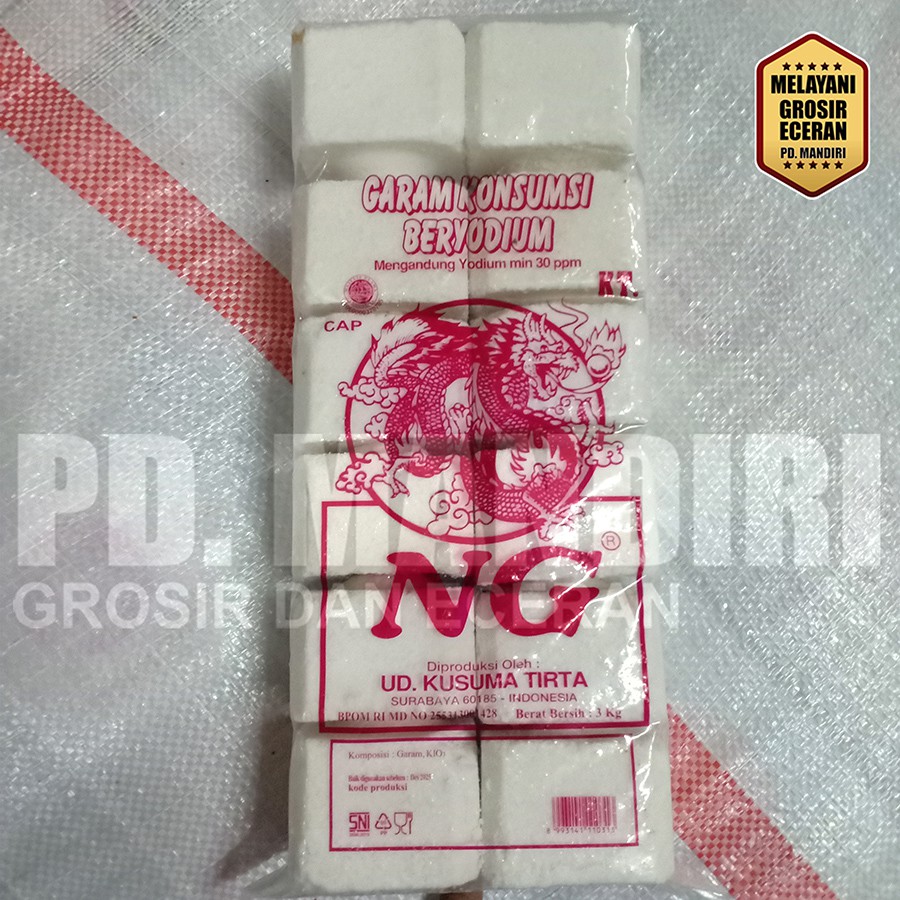 Jual CAP NG GARAM BATA 3 KG GARAM DAPUR | Shopee Indonesia